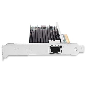 Vogzone 10Gb PCI-E NIC Network Card for Intel X540-T1,100MbE/1GbE/10GbE Copper Single RJ45 Port, with Intel X540 Chip,10GbE PCI Express 2.1 X8 Ethernet Adapter Support Windows/Linux/VMware