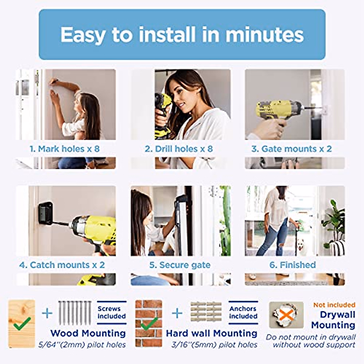 Perma Child Safety Indoor/Outdoor Retractable Baby Gate 33" Tall, Extends to 71" Wide, White