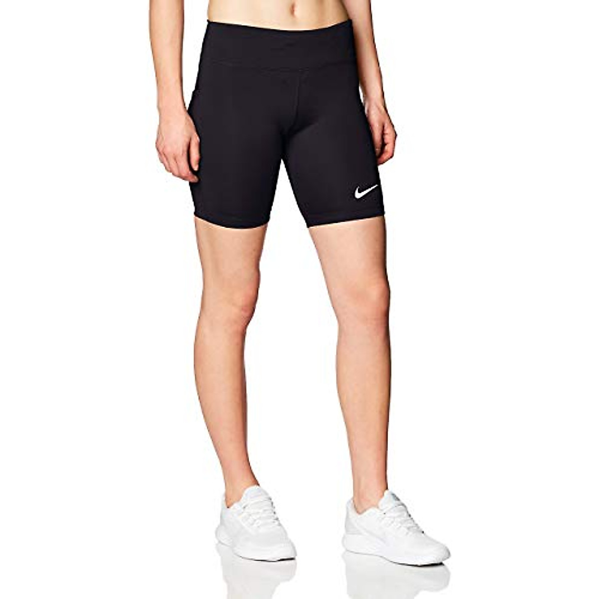 Nike Womens Fast Running Shorts Black/Reflective SILV XS