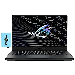 ASUS ROG Zephyrus G15 15.6" 2K QHD 165Hz Slim Eclipse Grey Gaming Laptop (AMD Ryzen 9 5900HS 8-Core, 40GB RAM, 1TB PCIe SSD, RTX 3060 (6GB), RGB KYB, WiFi 6, BT5.1, Win 10 Pro) w/Hub