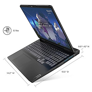 Lenovo Ideapad 3i Gaming 15.6" (1920x1080) FHD 120Hz Laptop, Intel Core i7-12700H, 32GB RAM 2TB PCIe SSD, GeForce RTX 3050Ti Graphics, Backlit Keyboard, Onyx Grey,TWE HDMI Cable
