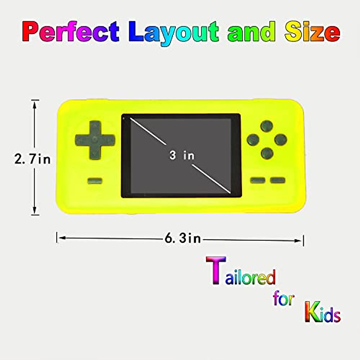 EJEFF AILINDI Toys Kids Games Handheld Games for Kids Large Screen Preloaded HD Classic Retro Gameboy tendo USB Rechargeable Electronic Game Player Birthday (GB50) (GB50)