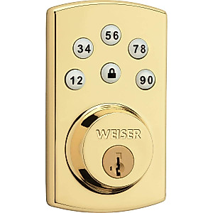 Weiser Lock GED1460X 3BR SMT MS RLR2 Powerbolt Electronic Deadbolt