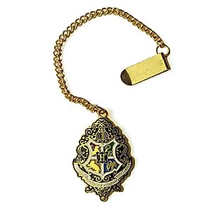 Paper House Productions Harry Potter Knockturn Hogwarts Crest Enamel Charm Chain & Clip Bookmark