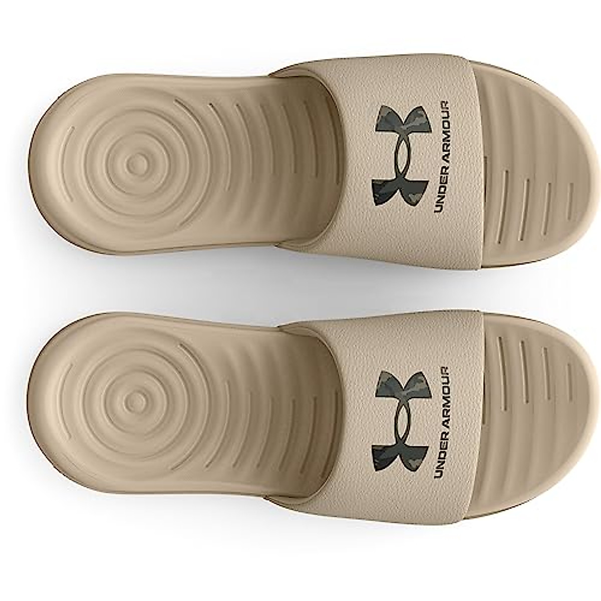 Under Armour Men's Ansa Graphic Logo Fixed Strap, (201) Khaki Base/Khaki Base/Federal Tan, 8, US