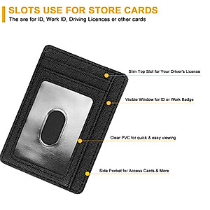 iZiv Slim Wallet,Mini RFID Front Pocket Wallets Minimalist Secure Thin Credit Card Holder