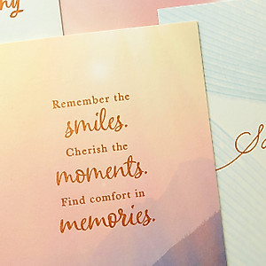 Hallmark Sympathy Cards Assortment, Nature (16 Cards with Envelopes)