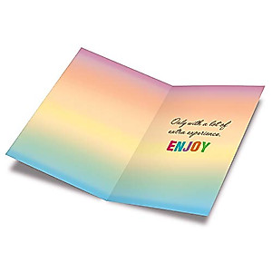 Happy 50th Birthday Card | Made in America | Eco-Friendly | Thick Card Stock with Premium Envelope 5in x 7.75in | Packaged in Protective Mailer | Prime Greetings