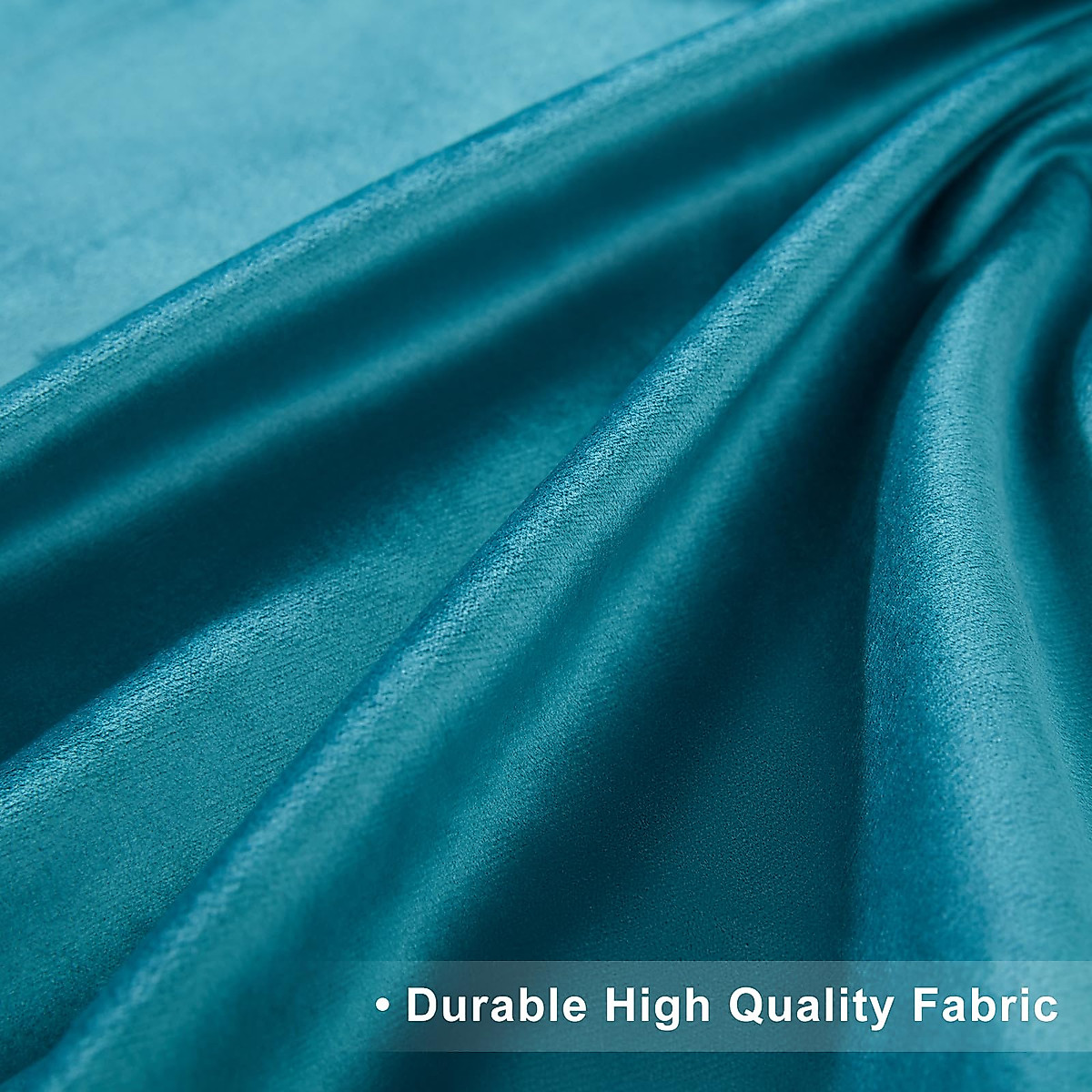 WILLOVE 58" Mid-Century Modern Velvet Sofa, 2 Seater Couch with Comfy Deep Seats, Small Loveseat Couch for Living Room Furniture with Two Throw Pillows, Easy to Install (Teal)