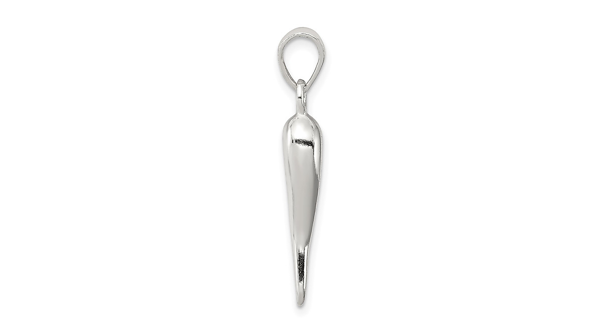 Goldia Sterling Silver Horn Pendant for Men
