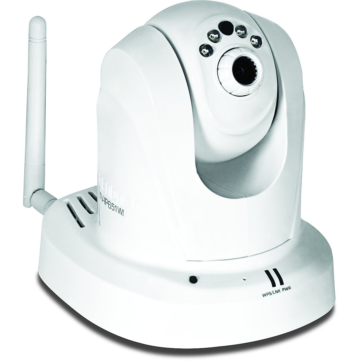 TRENDnet Wireless N Pan, Tilt, Zoom Network Surveillance Camera with 1-Way Audio and Night Vision, TV-IP651WI (White)