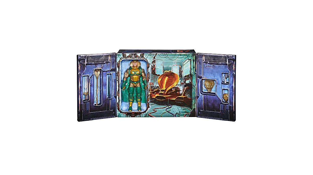 G.I. JOE Serpentor 6 Inch Action Figure & Air Chariot