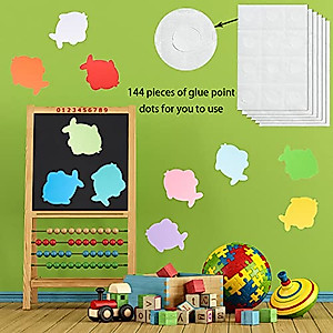 144 Pieces Large Fish Cutouts Paper Fish Shapes Assorted Color Ocean Fish Cut Outs Classroom Decoration Cut-Outs for DIY Kids Craft Projects Bulletin Board Spring Summer Theme School Party