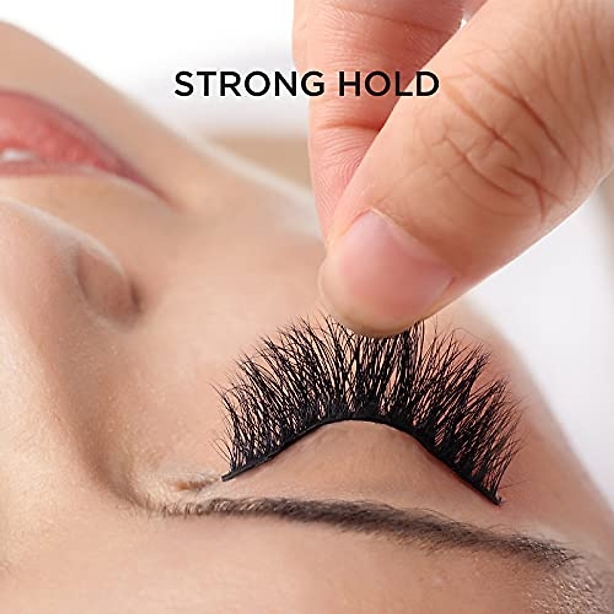 BEYELIAN Eyelash Glue, Lash Glue, Clear False Eyelash Glue with Bamboo Extract,Latex Free, Sensitive Eyes,Waterproof, Strong Hold,5g
