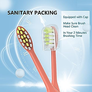 Replacement Toothbrush Heads Compatible with Philips Sonicare One Toothbrush, for HY1100 Miami Coral BH1022/01 Brush Head,Miami Coral