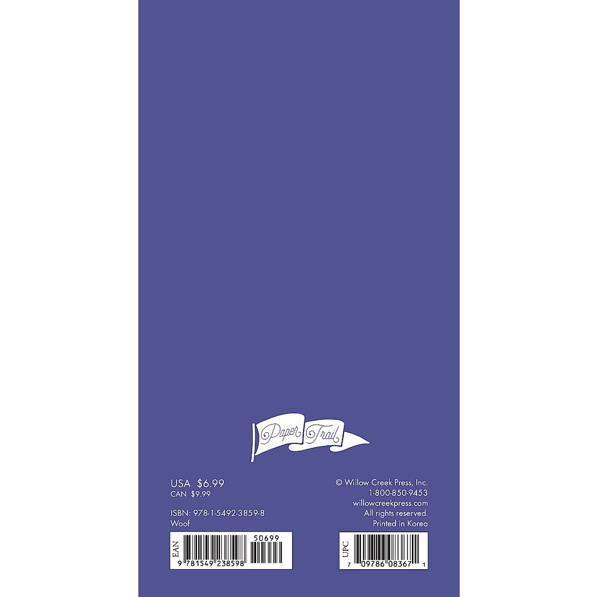 Willow Creek Press Woof 2-Year January 2024 - December 2025 Monthly Pocket Planner (3.5" x 6.5")