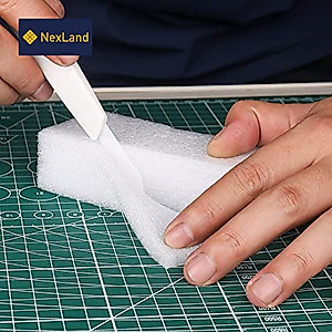 NexLand UK1 Utility Knife Retractable 9mm Ceramic Blade Ultra-Sharp Non-metallic 6pcs