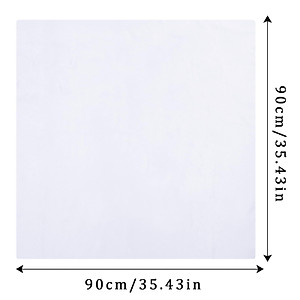 AWAYTR 35" Large Square Satin Head Scarf - Silk Hair Scarf Square Hair Bandanas Large Scarf Sleeping Head Wraps for Women (White)