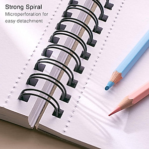 Artisto 9x12" Premium Sketch Book Set, Spiral Bound, Pack of 2, 200 Sheets (100g/m2), Acid-Free Drawing Paper, Ideal for Kids, Teens & Adults.