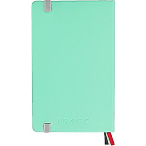 NOMATIC Notebook - Journal For Writing, Business, Office, And Sketchbook - 240 Ruled Pages - Hard Cover Notebook With Perforated Pages, Built-in Pen Holder, And Whiteboard Paper (Mint)