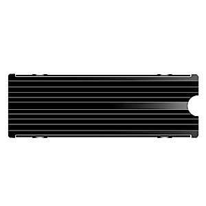 M.2 Heatsink Cooler 2280 SSD Double-Sided Heat Sink with Thermal Silicone pad for PS5/PC PCIE NVME M2 SSD(Black）)