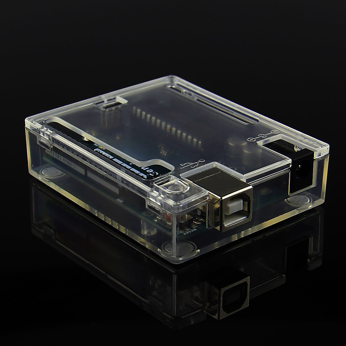 Geekworm UNO R3 Case | Protective Enclosure ABS Computer Box for Arduino UNO R3/UNO WiFi REV2/UNO REV3- Black