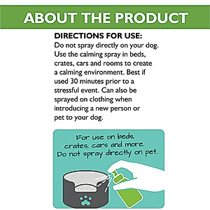 Only Natural Pet Just Relax Botanical Behavior Calming Spray for Dogs - Naturally Calms Anxious Behavior - 3.4 oz Spray