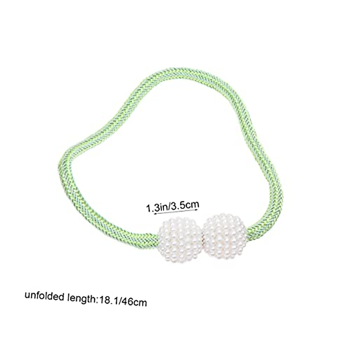 BESPORTBLE 2 Pcs Drapery tie Backs Window tiebacks Shower Curtain tie Backs Rope Curtain holdbacks Window Treatments Curtains Curtain tiebacks Curtain Rope tie Backs Magnet Fasteners