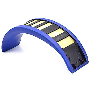 Defean Earpad Repair Parts Suit Replacement Ear Pad and Headband Pad Compatible with Sony ps3 ps4 Gold Wireless CECHYA-0083 Stereo 7.1 Headphone (Black Ear Pads+Blue Headband)