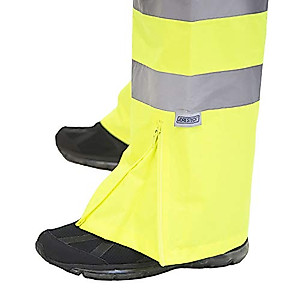 JORESTECH Safety Rain Pants Reflective High Visibility Yellow/Lime ANSI Class E 150D Heavy Duty PANTS-03 (4XL)