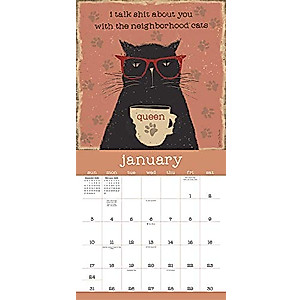 A Year of Snarky Cats 2021 Wall Calendar