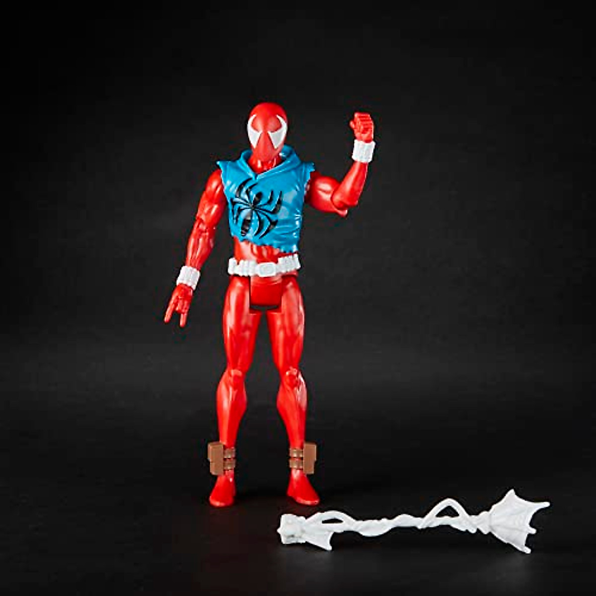 Marvel Spider-Man: Across The Spider-Verse Scarlet Spider Toy, 6-Inch-Scale Action Figure with Web Accessory, Marvel Toy for Kids Ages 4 and Up