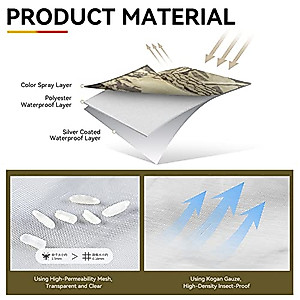 Head Net Hat Beekeeping Beekeeper Bee Veil Hat Bucket Hat with Hidden Net Mask Hunting Netting Hat Detachable Mesh Hood Cap Halloween Costume for Men Women Safari Hat Outdoor Hiking Fishing Gardening