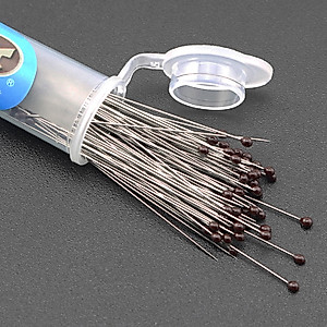 Lind Kitchen 100 Pieces/Can 40mm 3# Stainless Steel Pins for Entomology, Dissection and Butterfly Collections