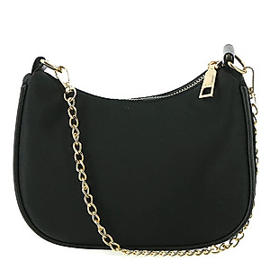 bebe Mara Nylon Crossbody Bag w/Coin Purse Black