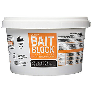 Rat & Mice Bait Blocks, Peanut Butter, 4-Lbs.