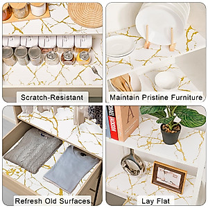 Bounmer Drawer Liner for Kitchen Cabinets Non-Adhesive Non-Slip Kitchen Cabinet Liner Shelf Liner Waterproof Easy to Cut Reusable Washable Shelf Liners for Pantry Cupboard Dresser Bathroom