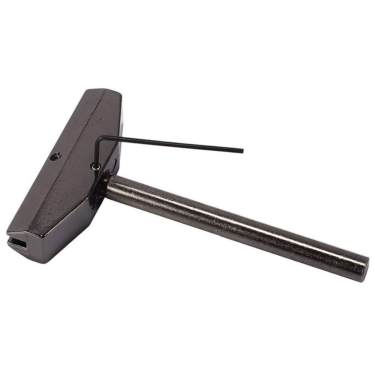 Jiayouy Luthier Tools Set Guitar Bass Fret Press Caul Fingerboard Pressing Tool + 9Pcs Brass Radian Fret Inserts with Hex Wrench - Black