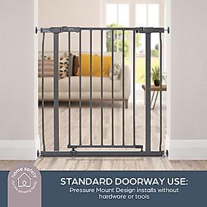 Dreambaby Ava 29.5" - 40" Baby Gate for Stairs and Doorways, Wide Adjustable-Gate for Doors, Easy to Install and Sturdy Walk Through Baby Gate - Can be Used as a Dog Gate