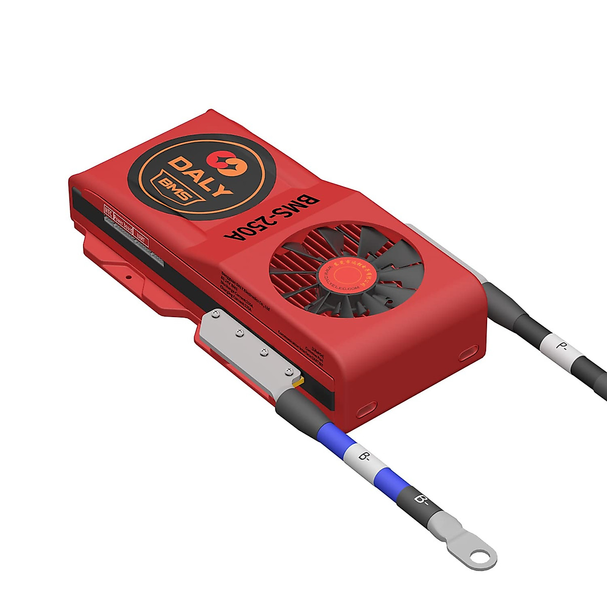 DALY Smart BMS LiFePo4 24V 250A 8S with UART Communictaion Bluetooth BMS for Rated 3.2V Lithium Battery Power Bank Protection,Off Grid Application, Solar System(Smart BMS,250A Fan)
