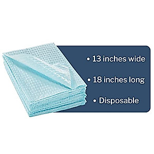 McKesson Procedure Towels, Non-Sterile, 2-Ply, Blue, Waffle Embossed, Disposable, 13 in x 18 in, 500 Count