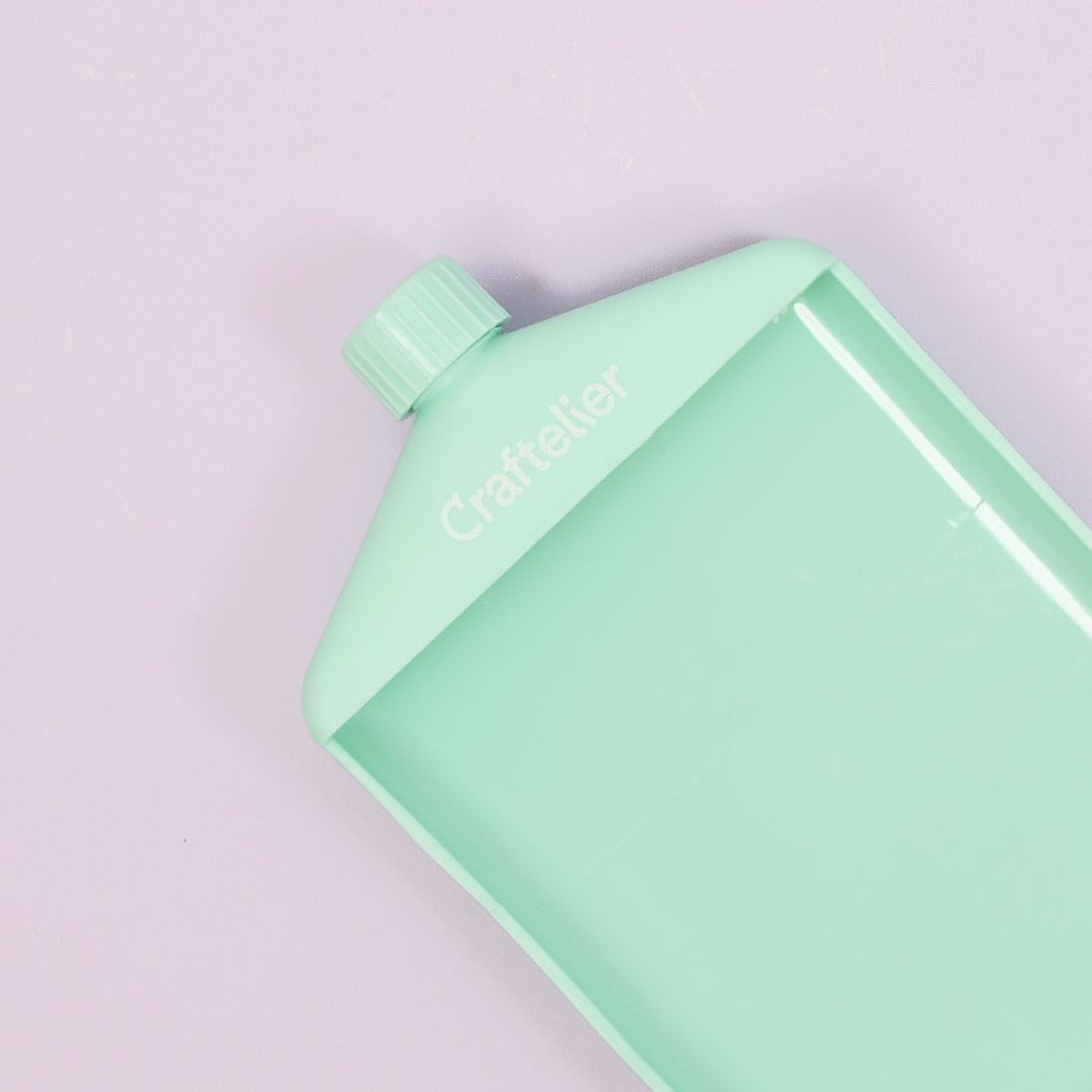 Craftelier - Rigid Tray for Glitter, Embossing Powders and Glitter | Ideal for Decorating Scrapbooking and Craft Projects | Includes Screw Cap | Turquoise Colour - Size 10,7 x 7 cm