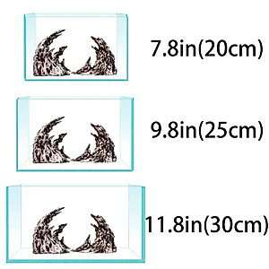 Novelsite Fish Tank Decor- Jagged Canyon Rock Formation ，Made of Solid Sandstone，Suitable for a Variety of Fish Tank Scenes, DIY Planting Moss, Safe and Non-Toxic