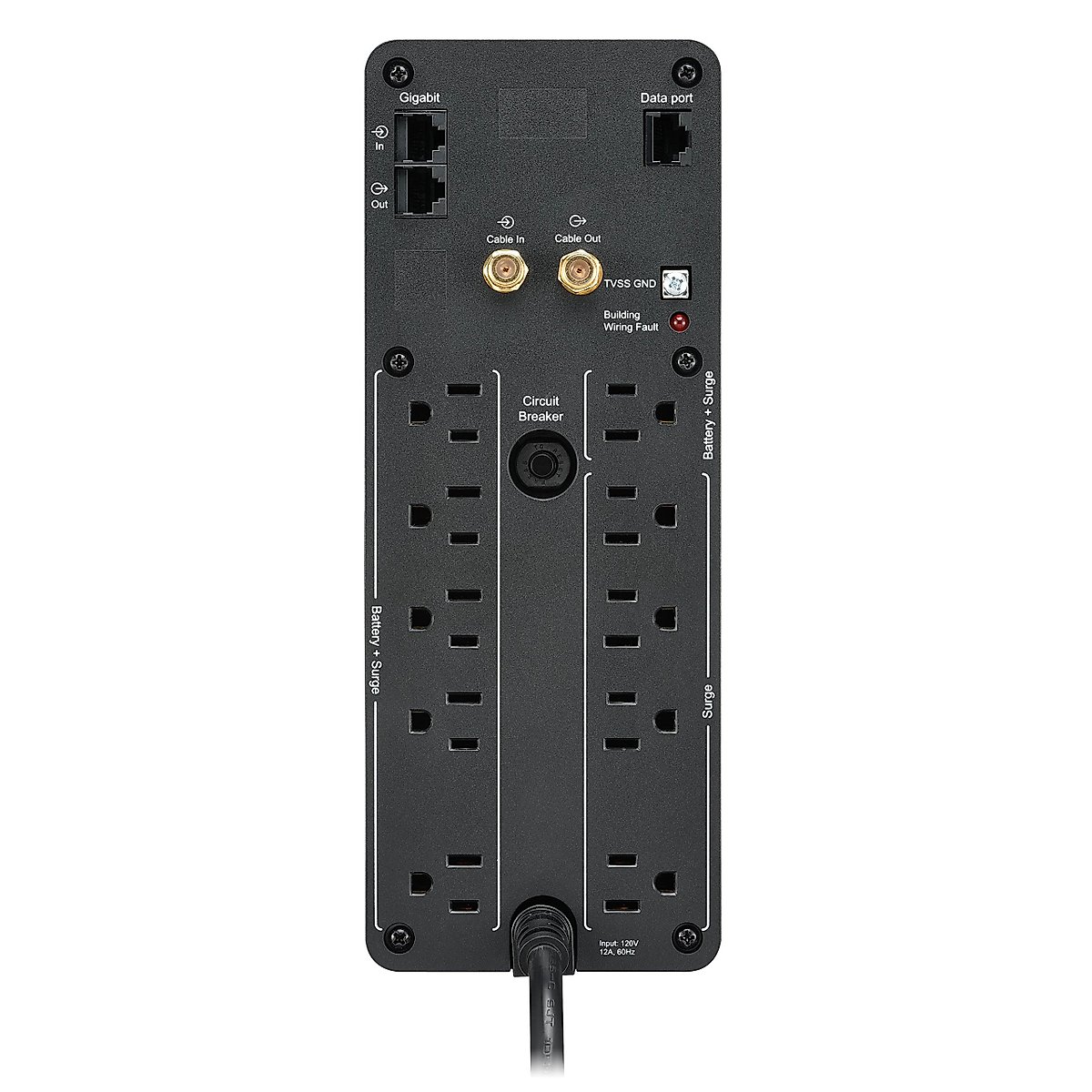 APC UPS BR1500MS, 1500VA Sine Wave UPS Battery Backup & Surge Protector, Backup Battery with AVR and LCD Display, 2 USB Charging Ports, Uninterruptible Power Supply, APC Back-UPS Pro Series (Renewed)