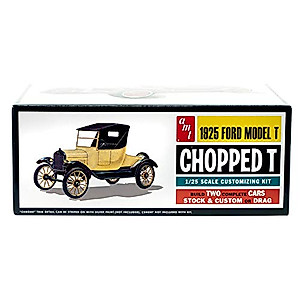 Unknown 1925 Ford T Chopped 1:25 Scale Model Kit, Neutral (AMT1167)