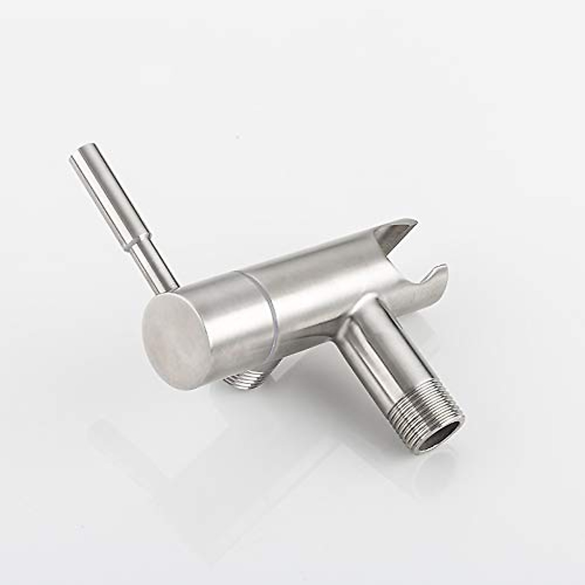 ZLOCYIVHE Handheld Bidet Sprayer Single Cold 304 Stainless Steel Portable Cloth Diaper Washer Shower Sprayer Set Wall Mounted Bathroom Shower Bidet Tap for Toilet Cleaning, Personal Hygiene