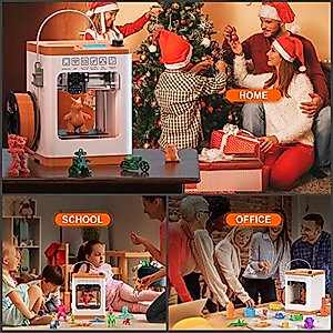 WEEFUN Newest TINA2 S 3D Printer, Ultra Silent Mainboard Mini 3D Printer with Heatable PEI Platform, WiFi Fast Print, Auto Bed Leveling DIY 3D Printers with Resume Printing, Fully Open Source