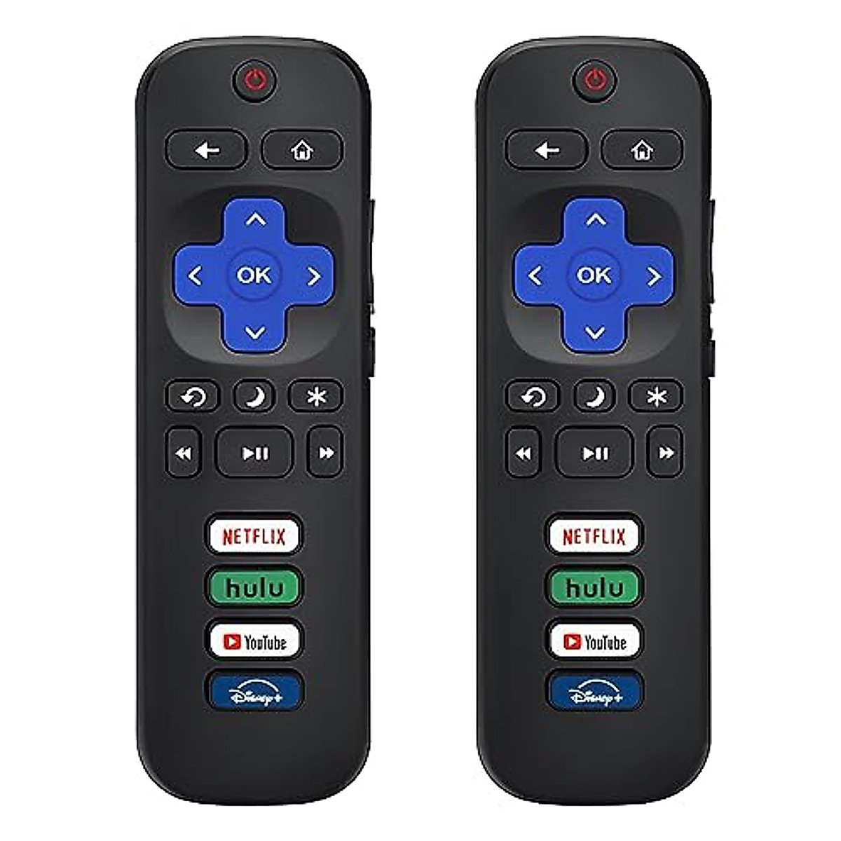 New Universal TV Remote Compatible Only for R-KU TVs Remote,Compatible for TCL R-KU/Hisense R-KU/Onn R-KU TVs (Not for R-KU Stick and Box) (Pack of 2)