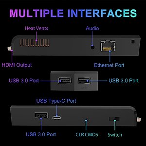Mini PC Stick Windows 11 Pro,Intel Compute Stick with Celeron J4125,8GB RAM 256GB M.2 SSD (up to 1TB),PC Stick Support Auto Start/Gigabit Ethernet/WiFi/BT,Home/Business Pocket Computer