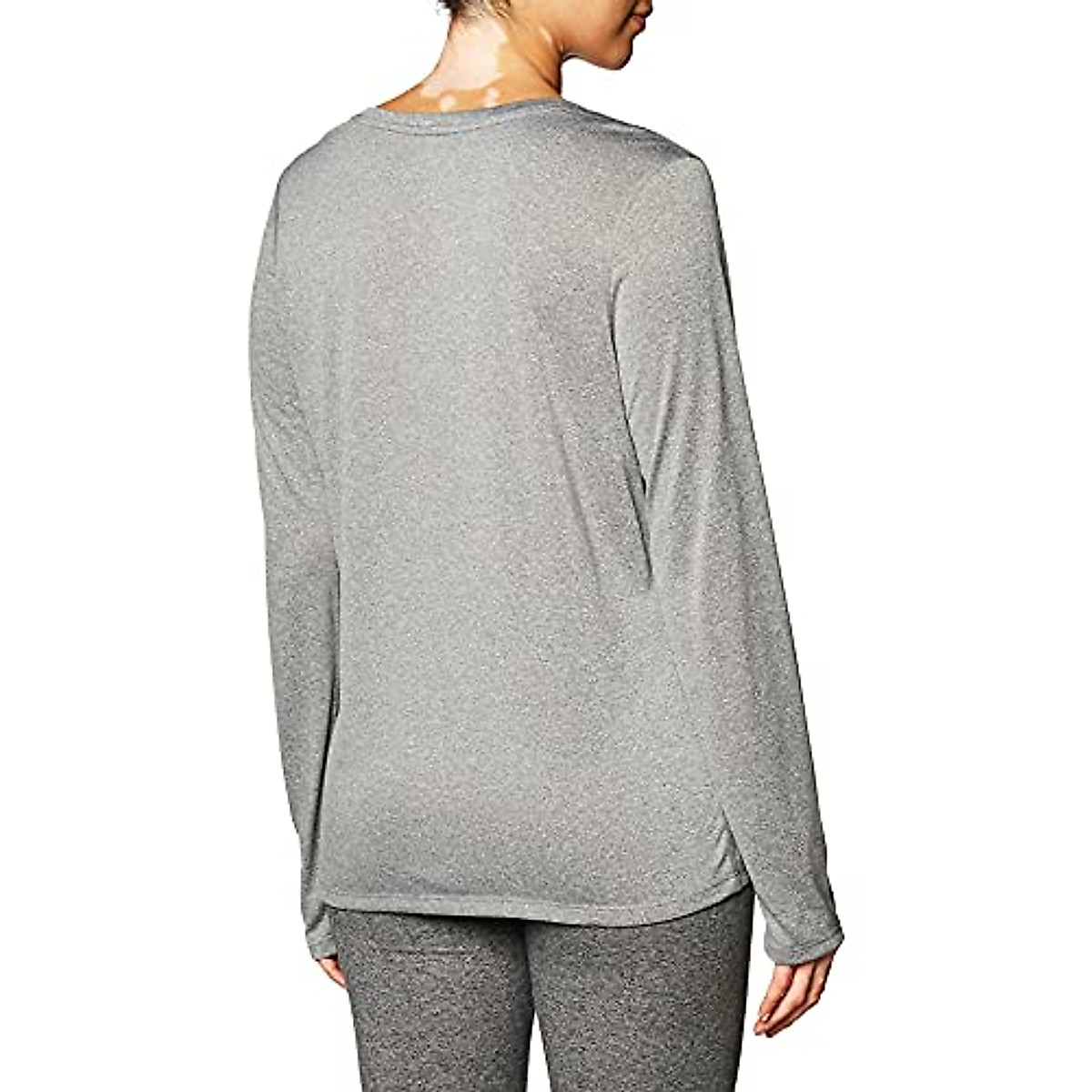 Hanes womens O9309 athletic shirts, Granite Heather, Large US